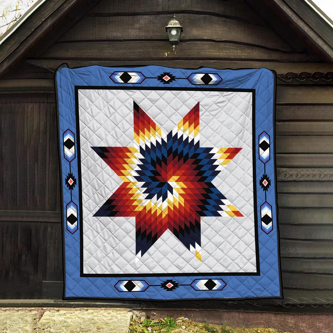 Native Blanket Geometric Blanket Native American Quilt Blanket Bohemian ...