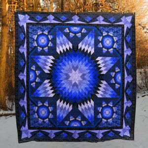 Southwest Native American Blankets, Native American Star Quilt Blanket ...