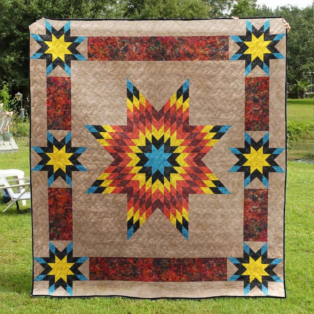 Native American Quilt Patterns Throws Geometric Blanket Cherokee Blanket Navajo Blanket Indian ...