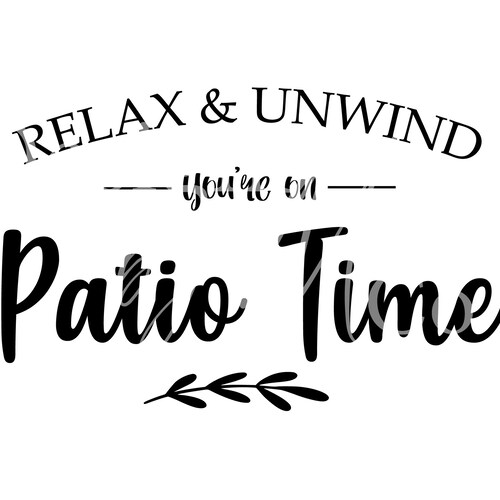 Patio Time SVG - Etsy