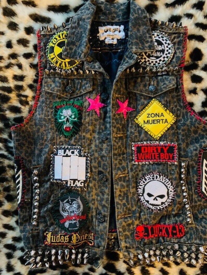 Studded Rancid Punk Vest - Etsy
