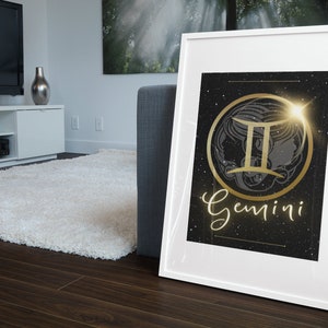 DIGITAL DOWNLOAD “gemini” Zodiac Printable Wall Art Poster Tumbler Wrap ...