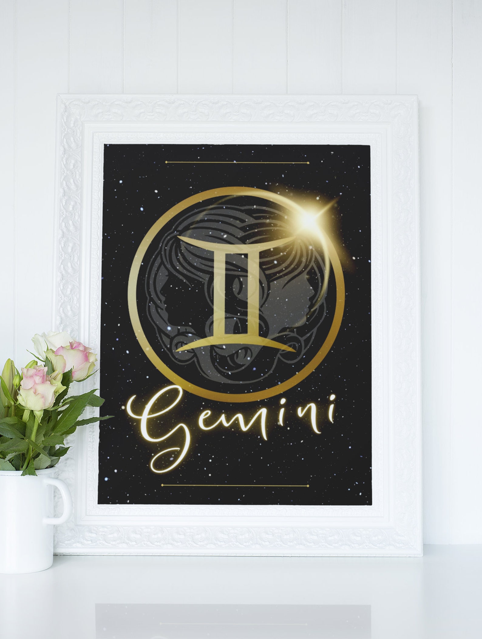 DIGITAL DOWNLOAD gemini Zodiac Printable Wall Art Poster Tumbler Wrap ...