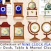 Nine Table, Mantel & Shelf Clock Plans - Table Clocks - Mantel Clocks ...