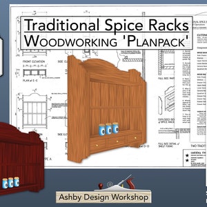 Spice Rack Plans - Traditional Spice Rack - Herb Rack Plans - Spice and ...