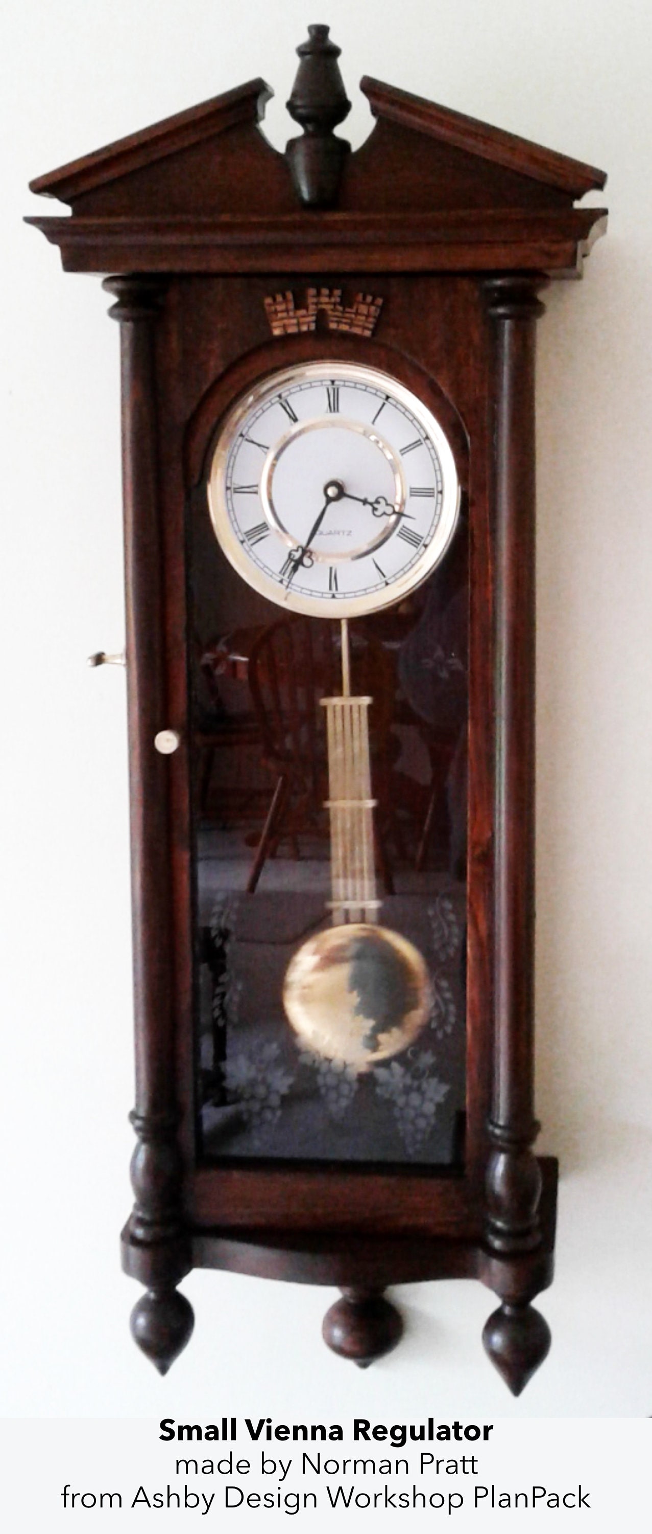 Vienna Regulator Plan (small) - Wall Clock Plan - Woodworking Plan ...