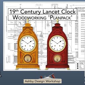 19th Century Lancet Clock - Clock Plans - Table Clock Plans - Shelf ...