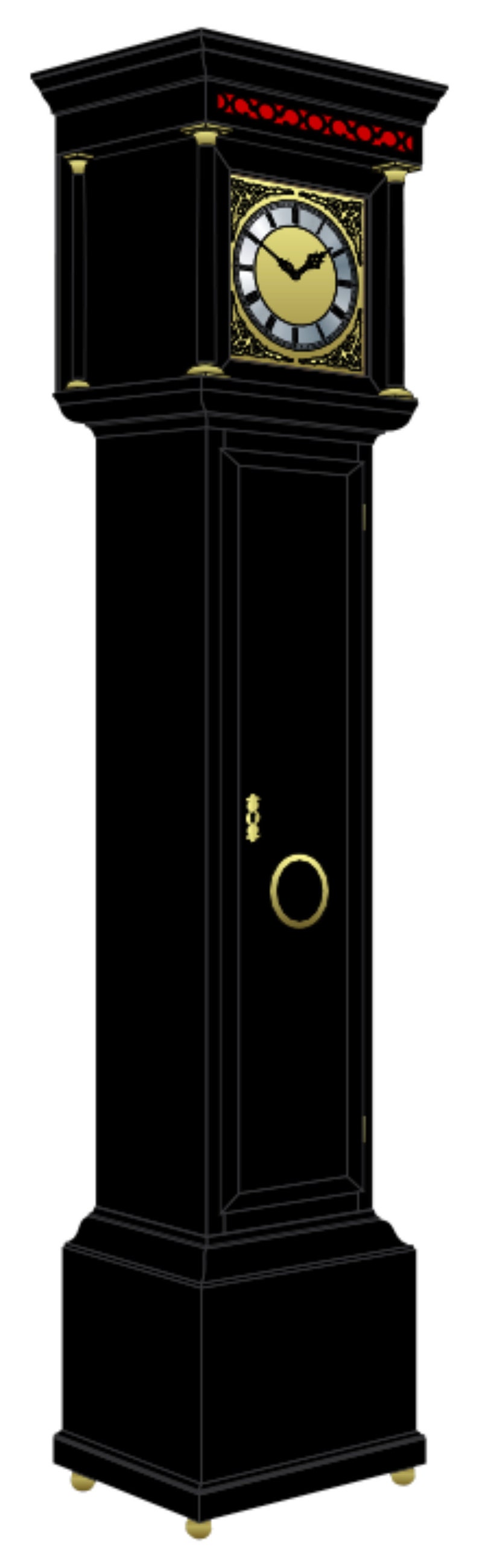 Longcase Clock Plans - 17th Century Longcase Clock - Grandfather Clock ...