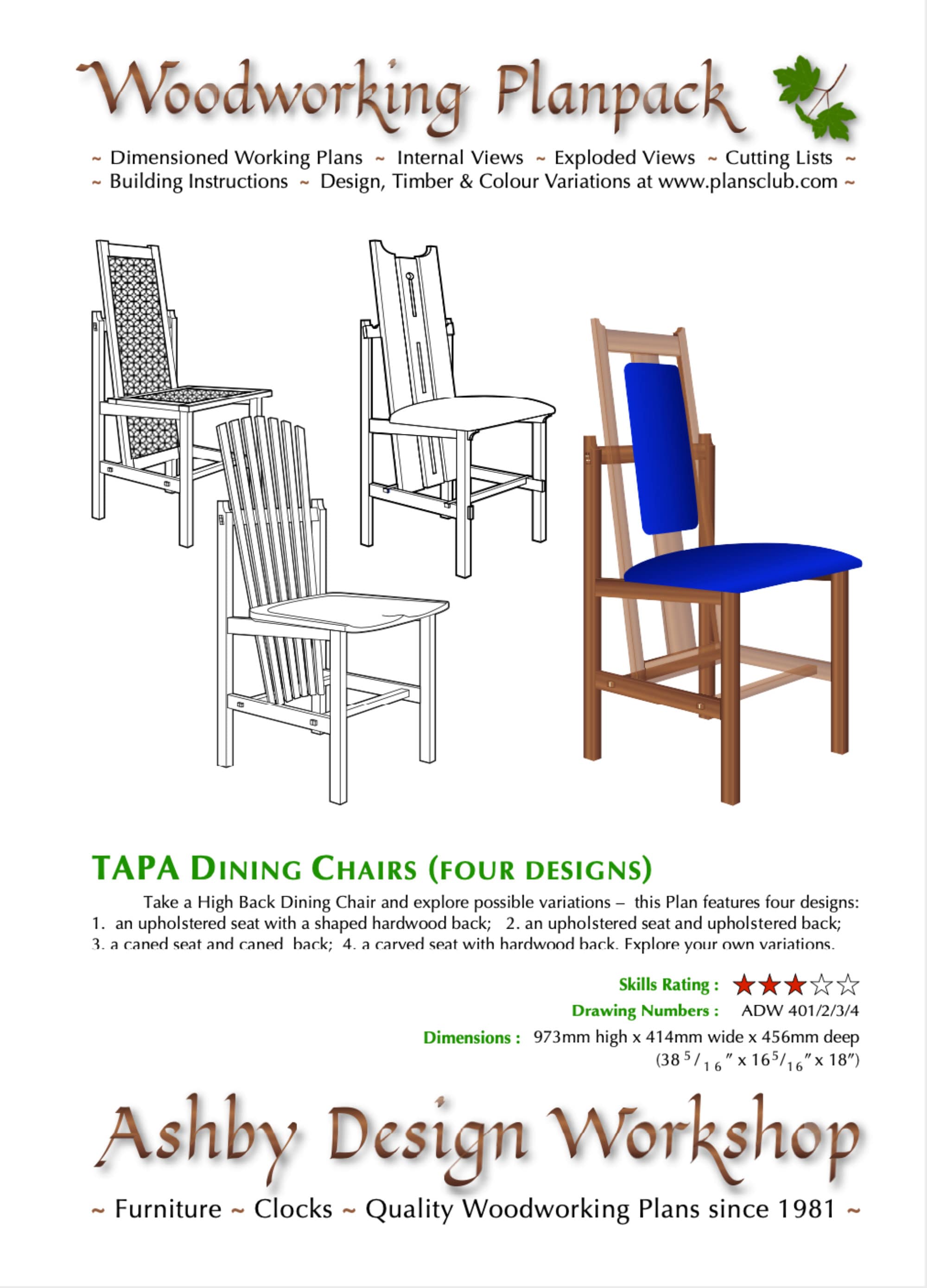 Dining Chairs Plan High Back Dining Chairs Four Dining Chair Designs ...