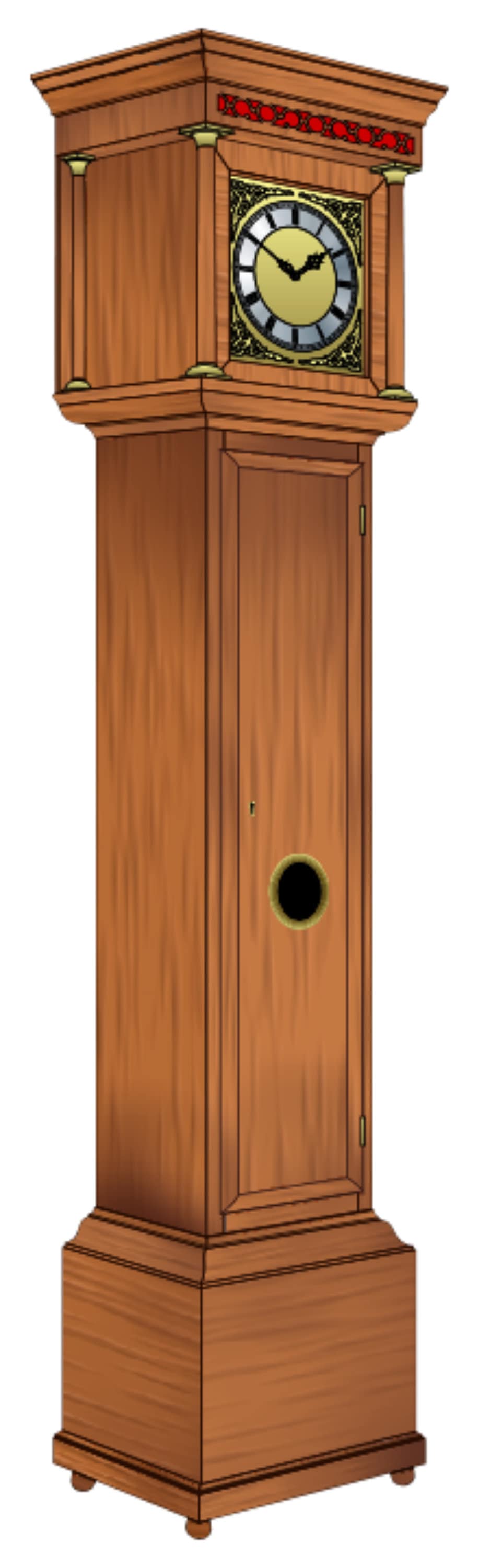 Longcase Clock Plans - 17th Century Longcase Clock - Grandfather Clock ...