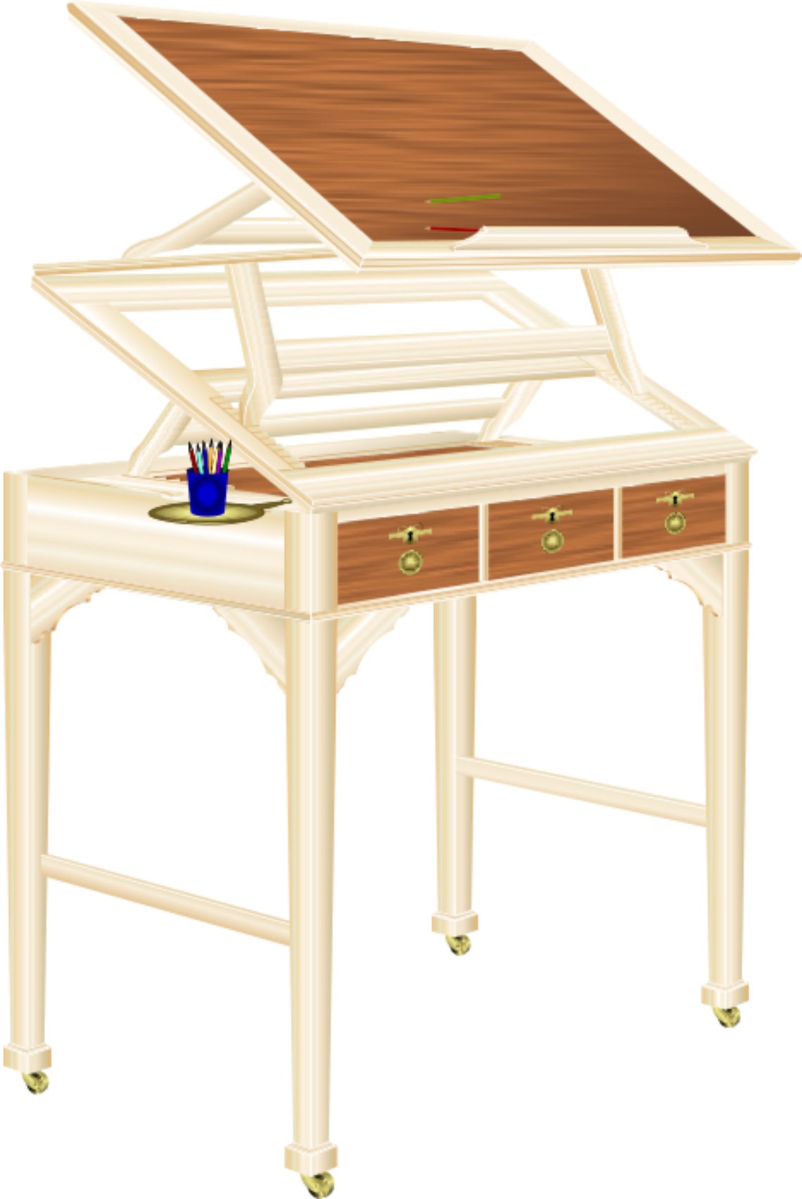 Desk Plans Longleat House Universal Desk Architects Table - Etsy