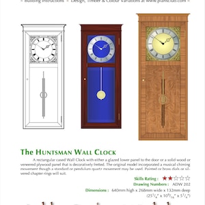 Nine Period Wall Clock Plans - Diy Wall Clocks - Woodwork Plans - Diy ...