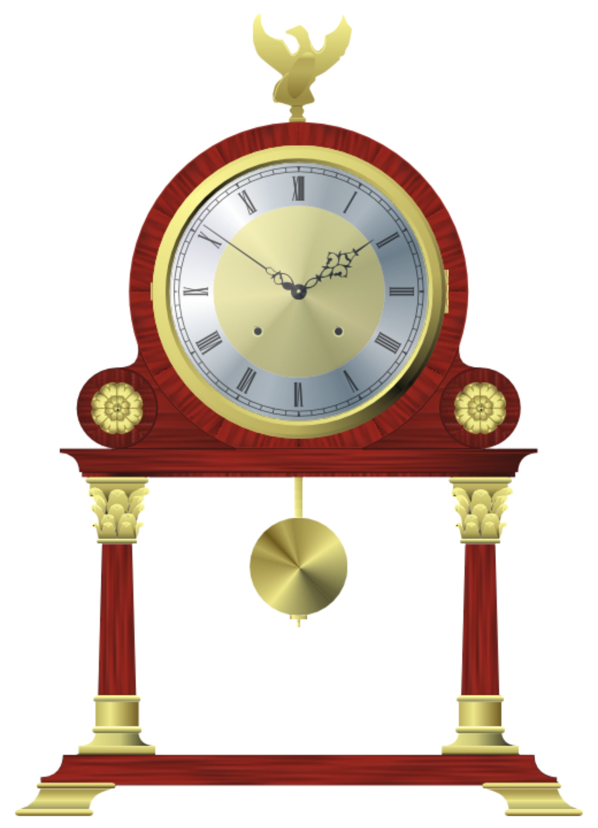 Mantel Clock Plan - 19th Century French Mantel Clock - Table Clock Plan ...
