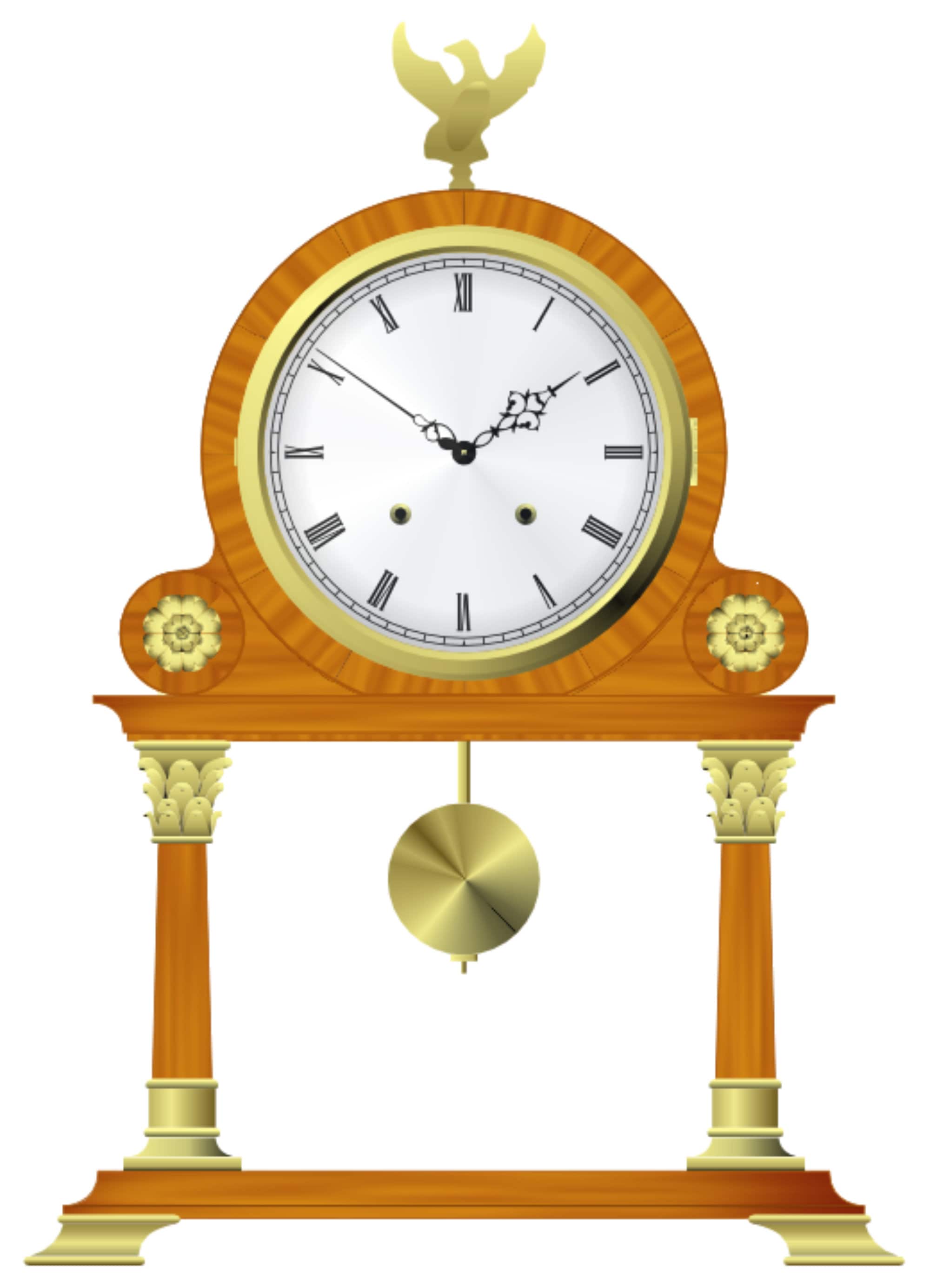 Mantel Clock Plan - 19th Century French Mantel Clock - Table Clock Plan ...
