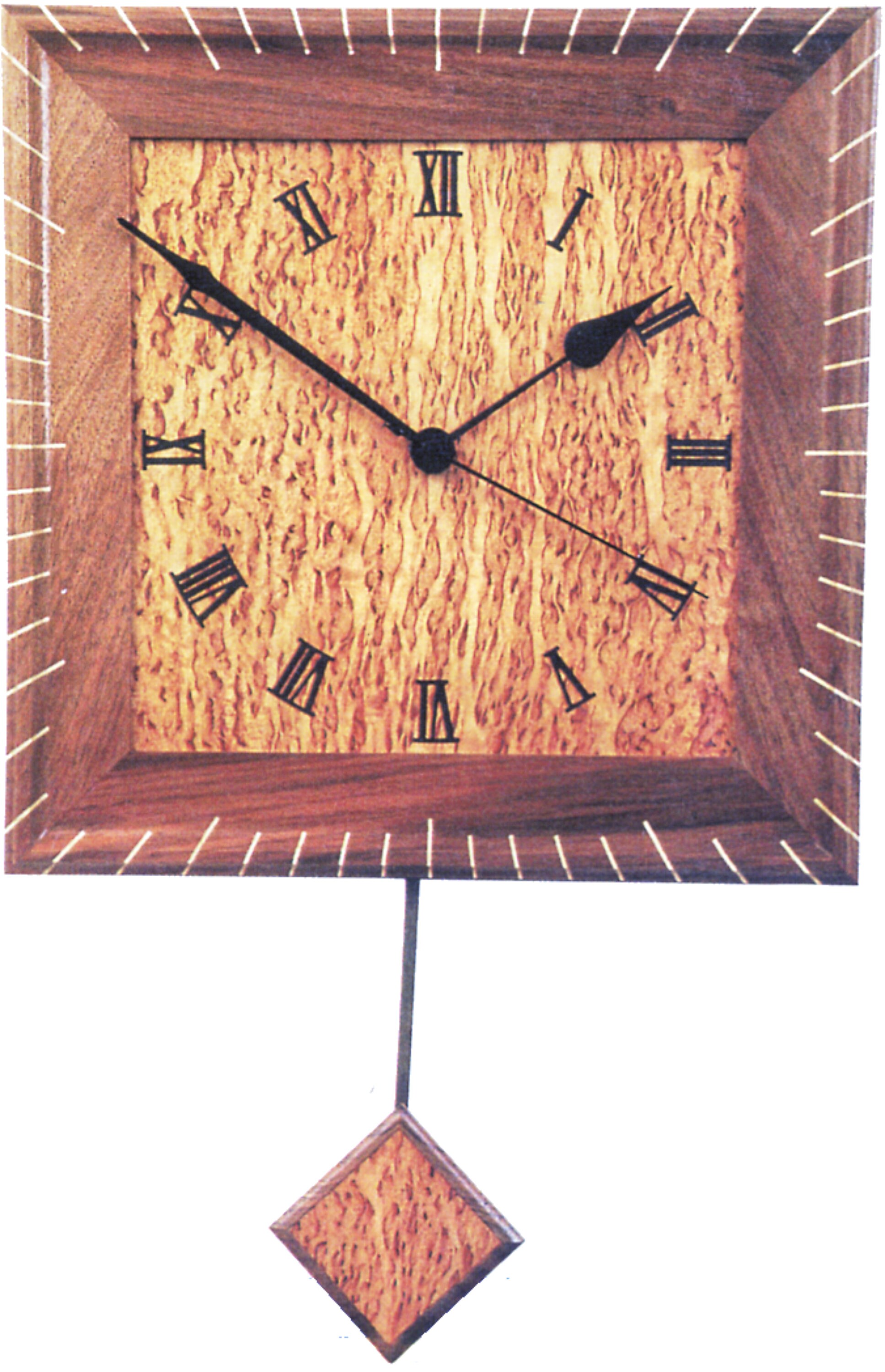 Square & Diamond Wall Clocks - Clock Plans - Woodwork Plans ...