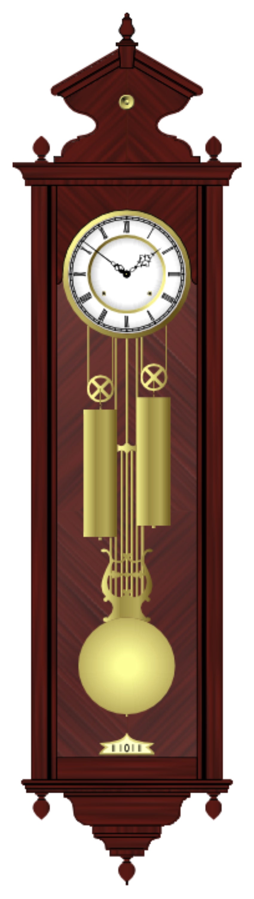 Vienna Regulator Plan (large) - Wall Clock Plan - Clock Plan - Antique ...