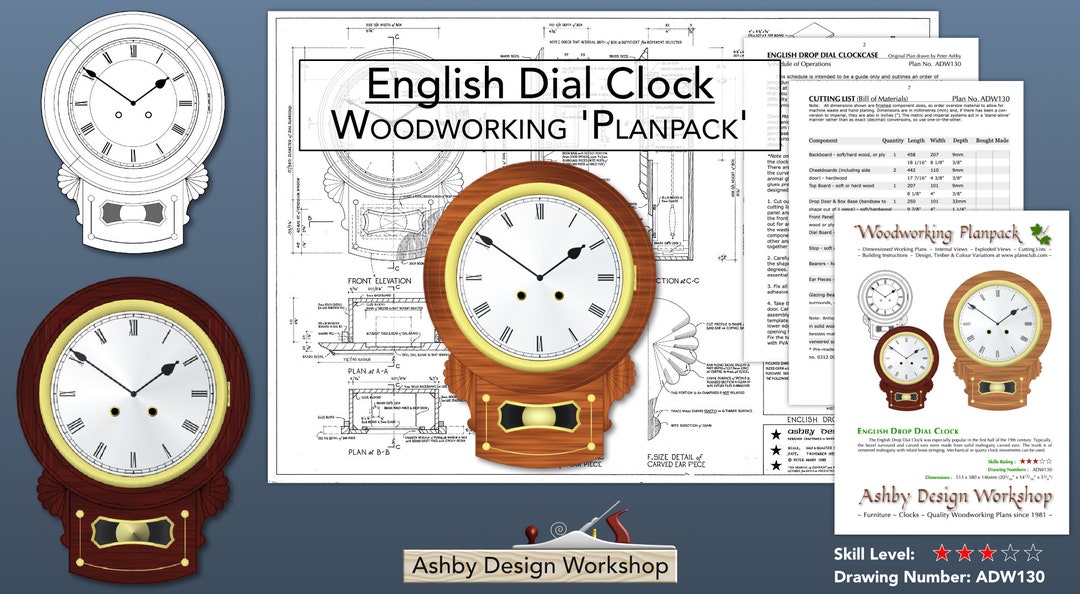Station Clock Plan - Railway Clock Plan - Train Clock Plan - English ...