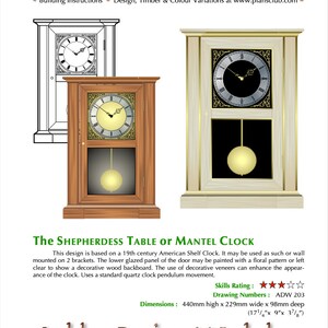 9 Table, Mantel & Shelf Clock Plans - 60% Bundle Discount - Table ...