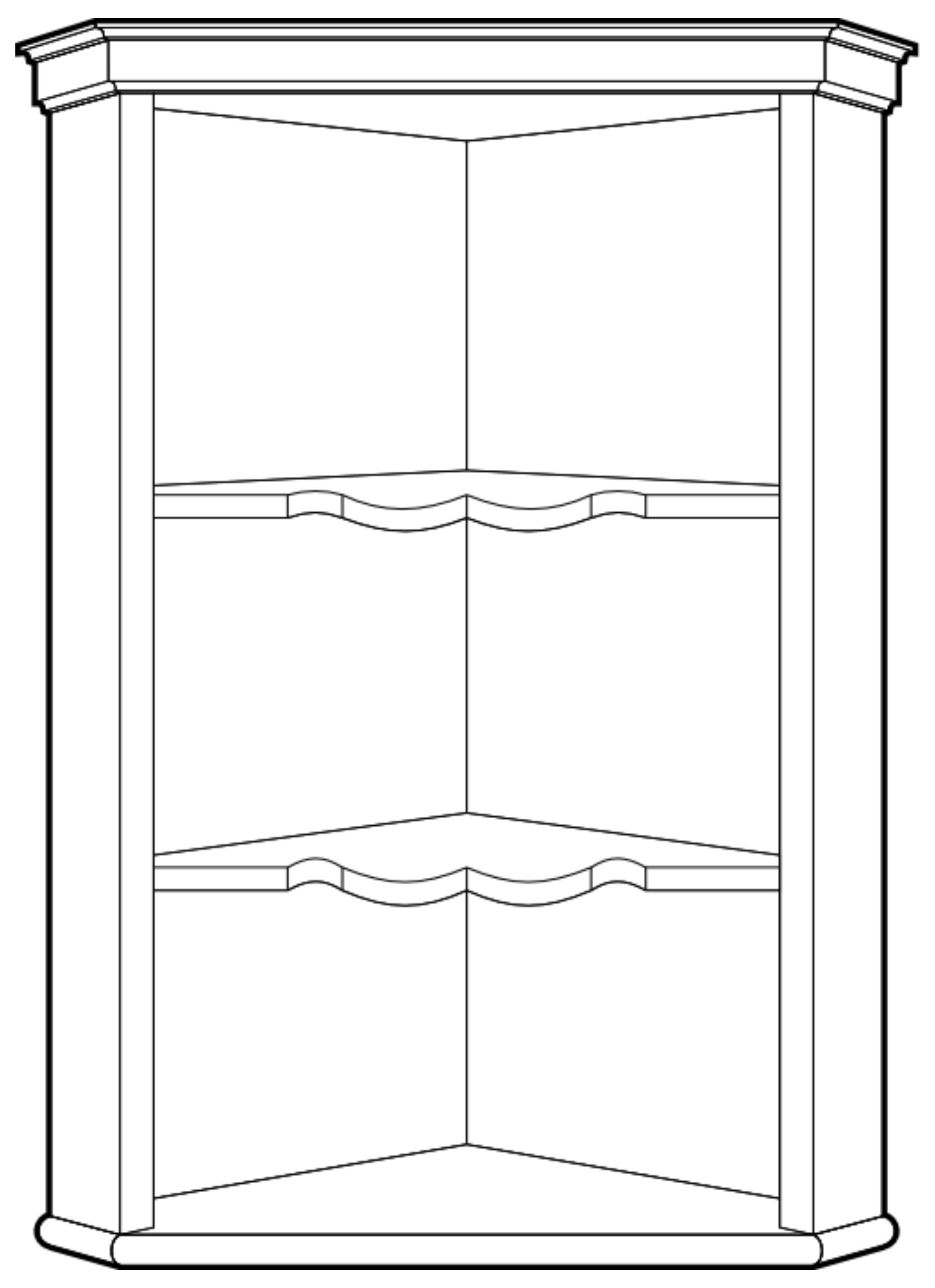 Corner Display Shelves Traditional Corner Display Shelves, Corner ...