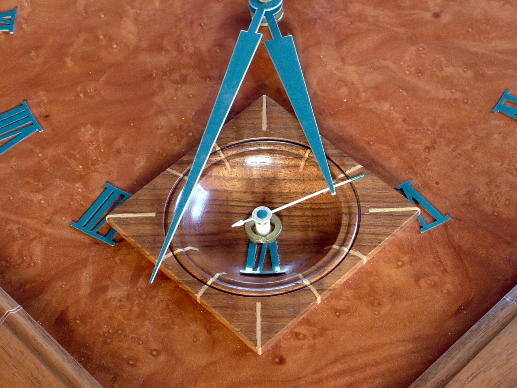 Large Wall Clock Pendulum Clock Diamond Clock Large Wooden Wall Clock ...