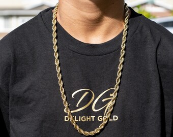 Gold Rope Chain 28 Inch - Etsy