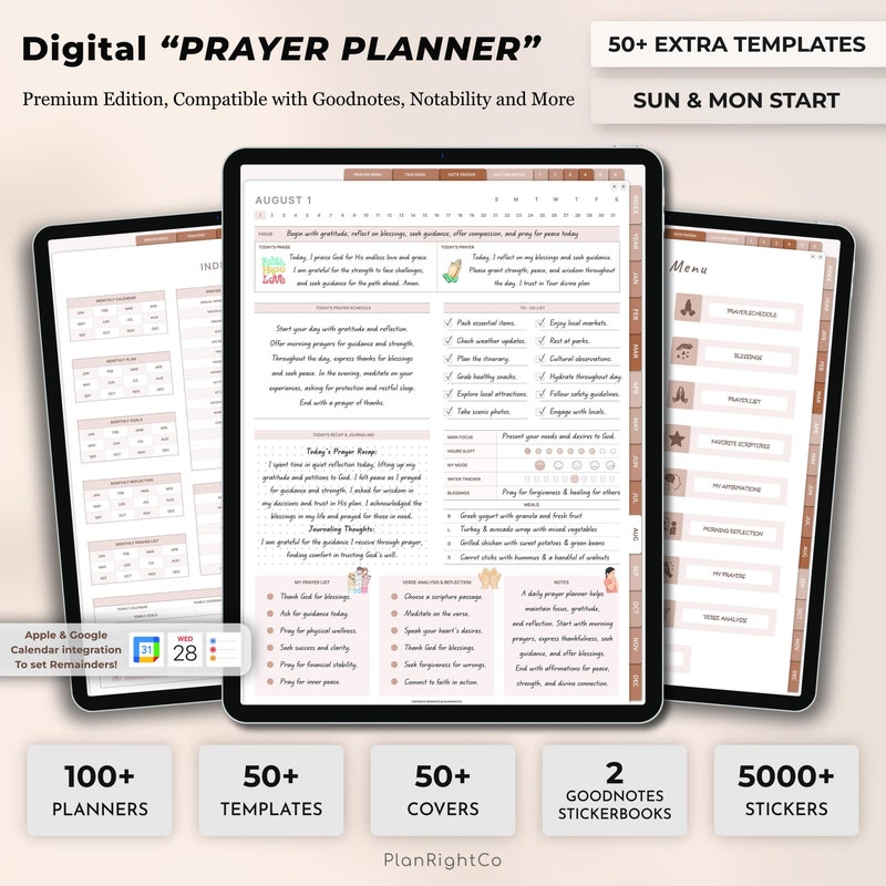Prayer Journal Template - Etsy