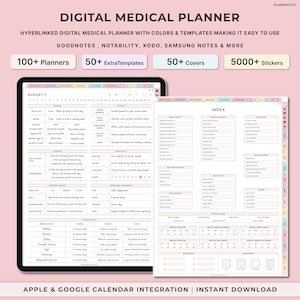 Digital Medical Planning, Medical Planner, iPad Goodnotes Planner ...