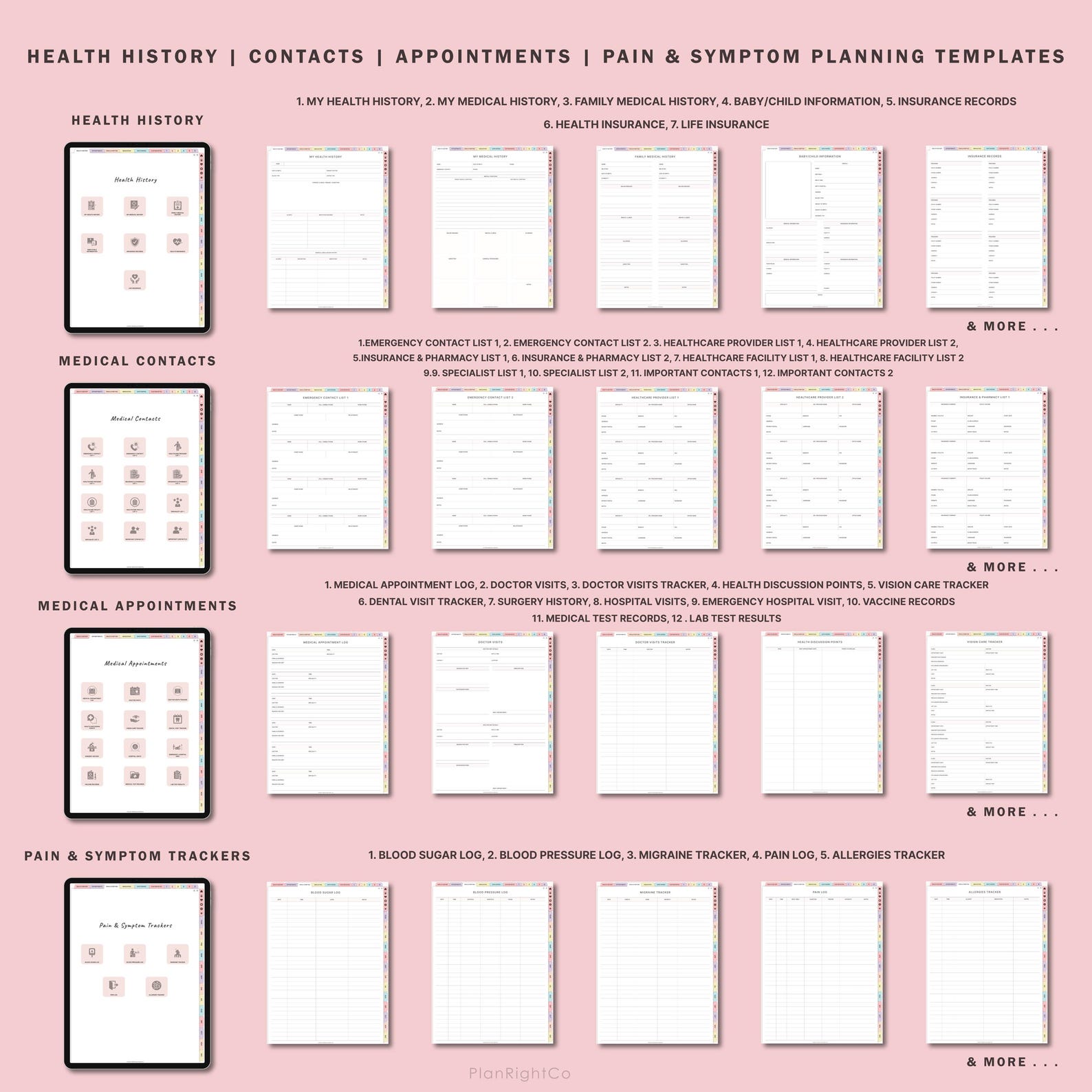 Digital Medical Planning, Medical Planner, iPad Goodnotes Planner ...