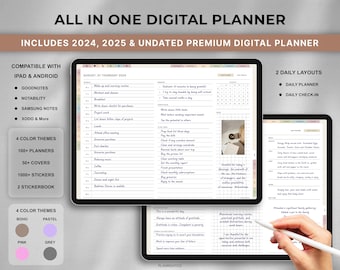 Digital Planner, 2024 Planner, 2025 Planner, Planner Bundle, Goodnotes ...