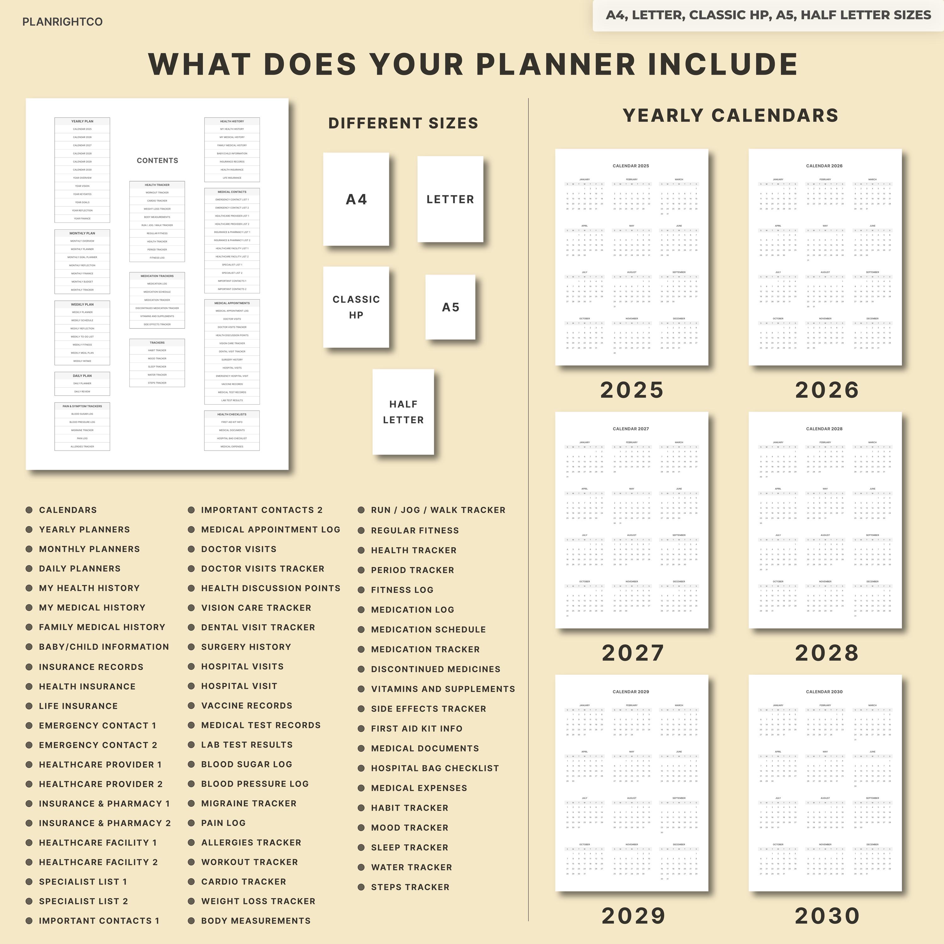 Printable Caregiver Planner & Binder | Undated Daily Care Log | Medical ...