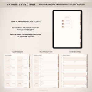 Digital Reading Journal, Digital Reading Planner, Reading Digital ...