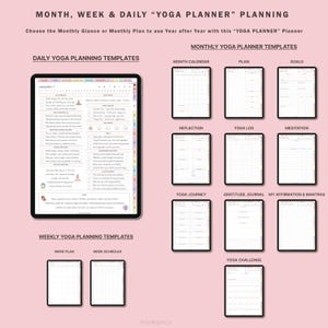 Digital Yoga Journal, Digital Mindfulness Planner, Mental Health ...