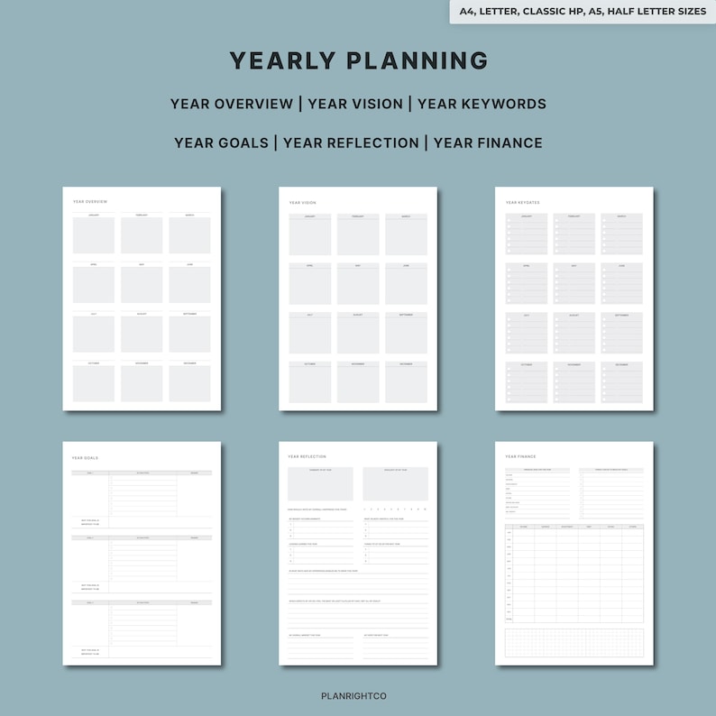 Personal Growth Planner Printable | Self Improvement Journal | Goal ...