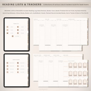Digital Reading Journal, Digital Reading Planner, Reading Digital ...