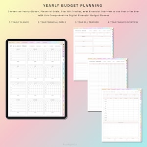 Digital Finance Planner, Digital Financial Budget Planner, Digital ...