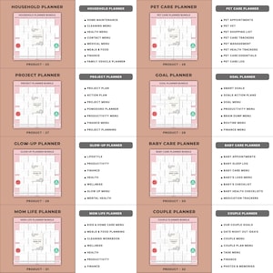 Ultimate Printable Planner Whole Shop Bundle | Daily Weekly Monthly ...