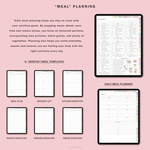 Digital Meal Planner, Meal Prep, Meal Plan Template, Goodnotes, iPad ...