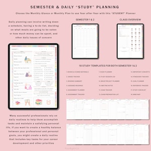 Student Planner Ipad, Digital Student Planner, Academic Planner, Study ...