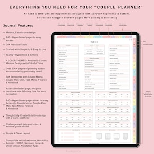 Digital Couple Journal, Couple Planner, Relationship Planner ...