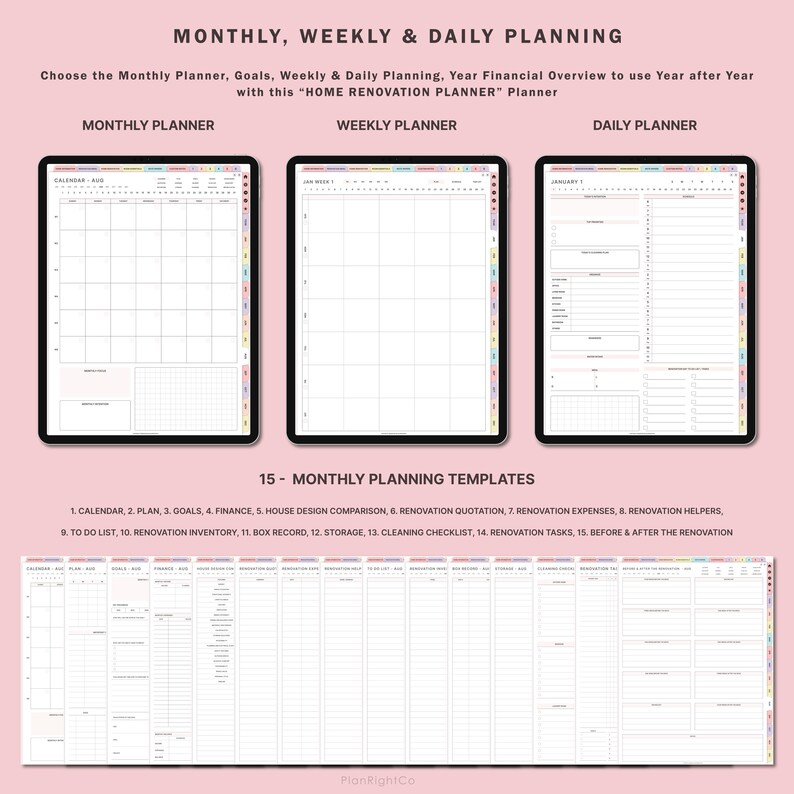The Ultimate Home Renovation Planner & Workbook, Home Renovation ...