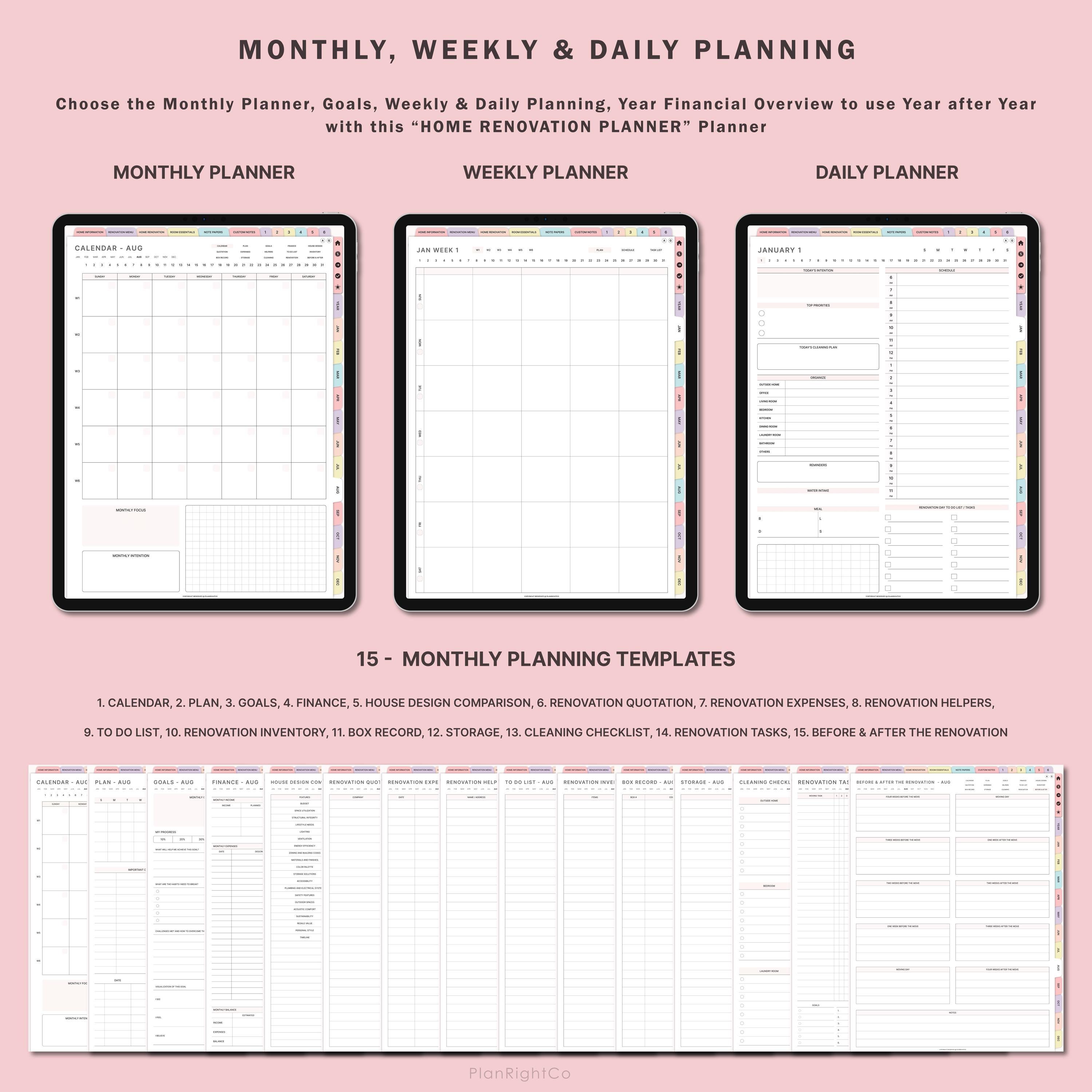 The Ultimate Home Renovation Planner & Workbook, Home Renovation ...