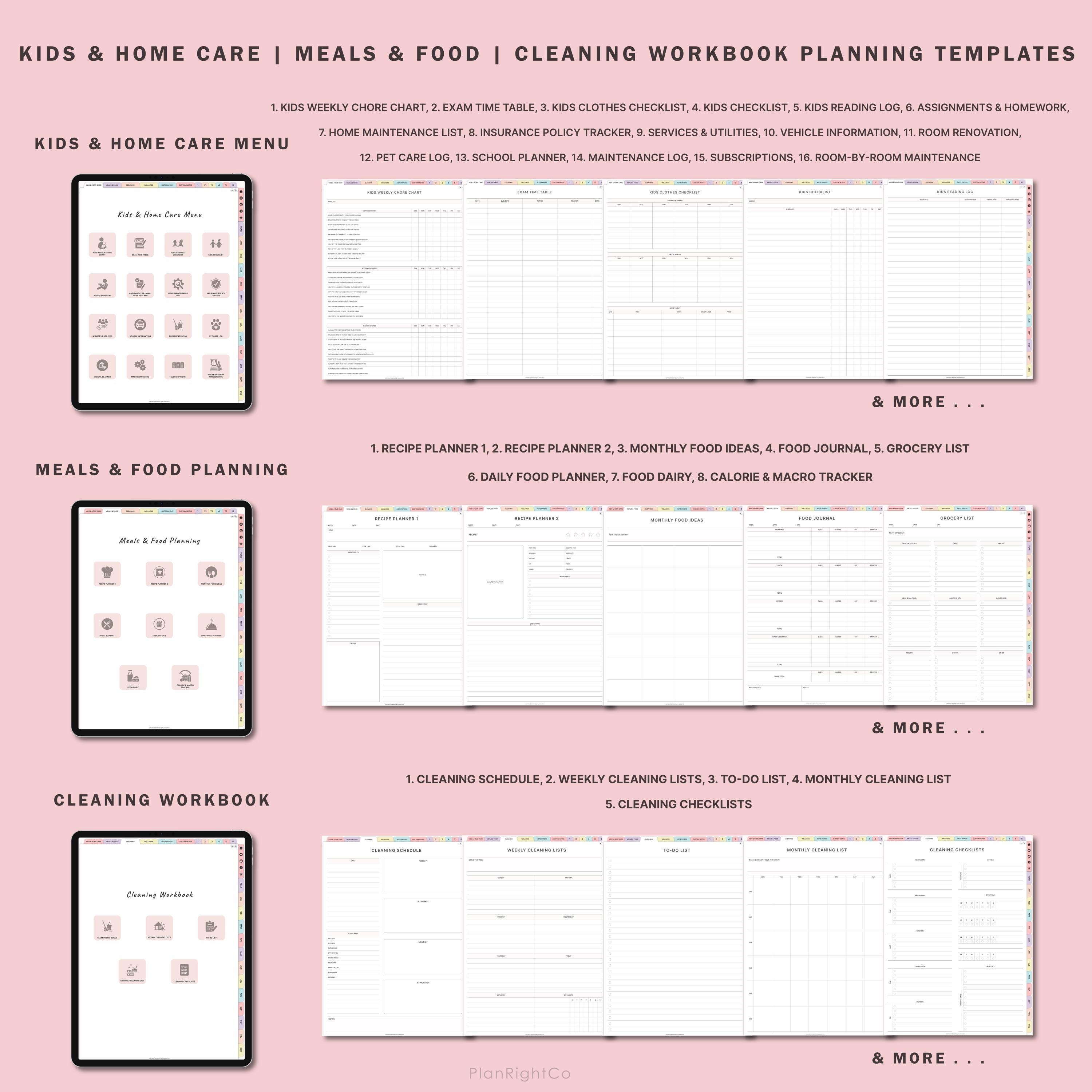 Digital Mom Planner, Mom Life Planner, Busy Mom, Digital Life Planner ...