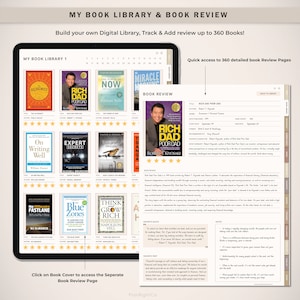 Digital Reading Journal, Digital Reading Planner, Reading Digital ...