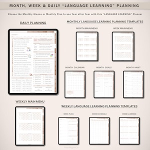 Digital Language Learning Planner, iPad Language Planner, Vocabulary ...