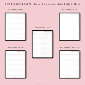 Digital Daily Journal Template for Goodnotes, Minimalist Gratitude ...
