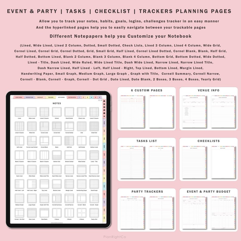 Digital Event Planning Book, Digital Event Planner, Event Planning ...