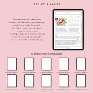 Digital Cookbook for Goodnotes, Notability, Digital Meal Planner, iPad ...
