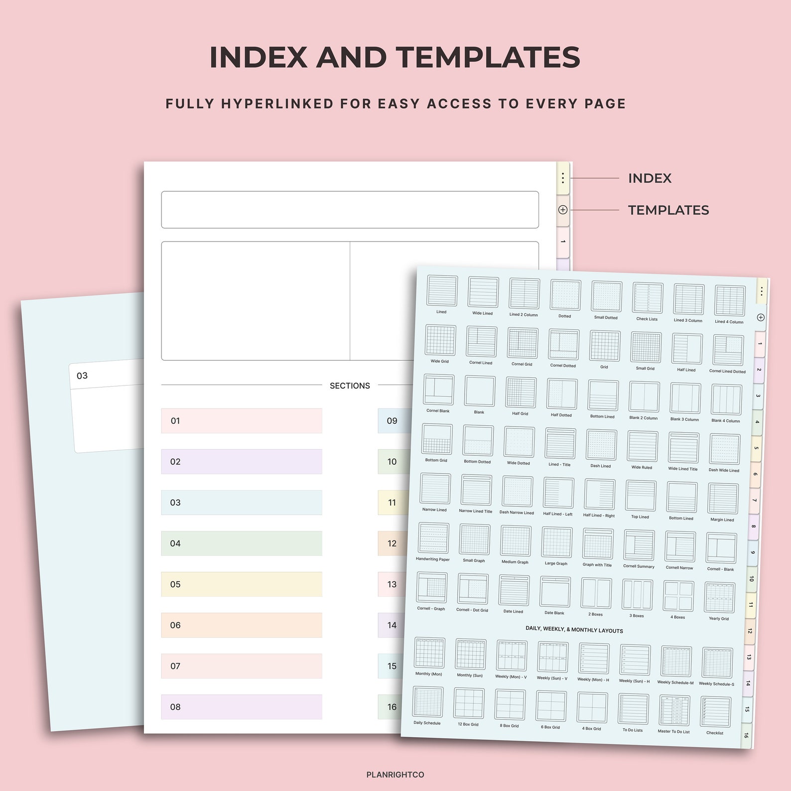 Digital Notebook With Tabs, Goodnotes Notebook, Student Notebook ...