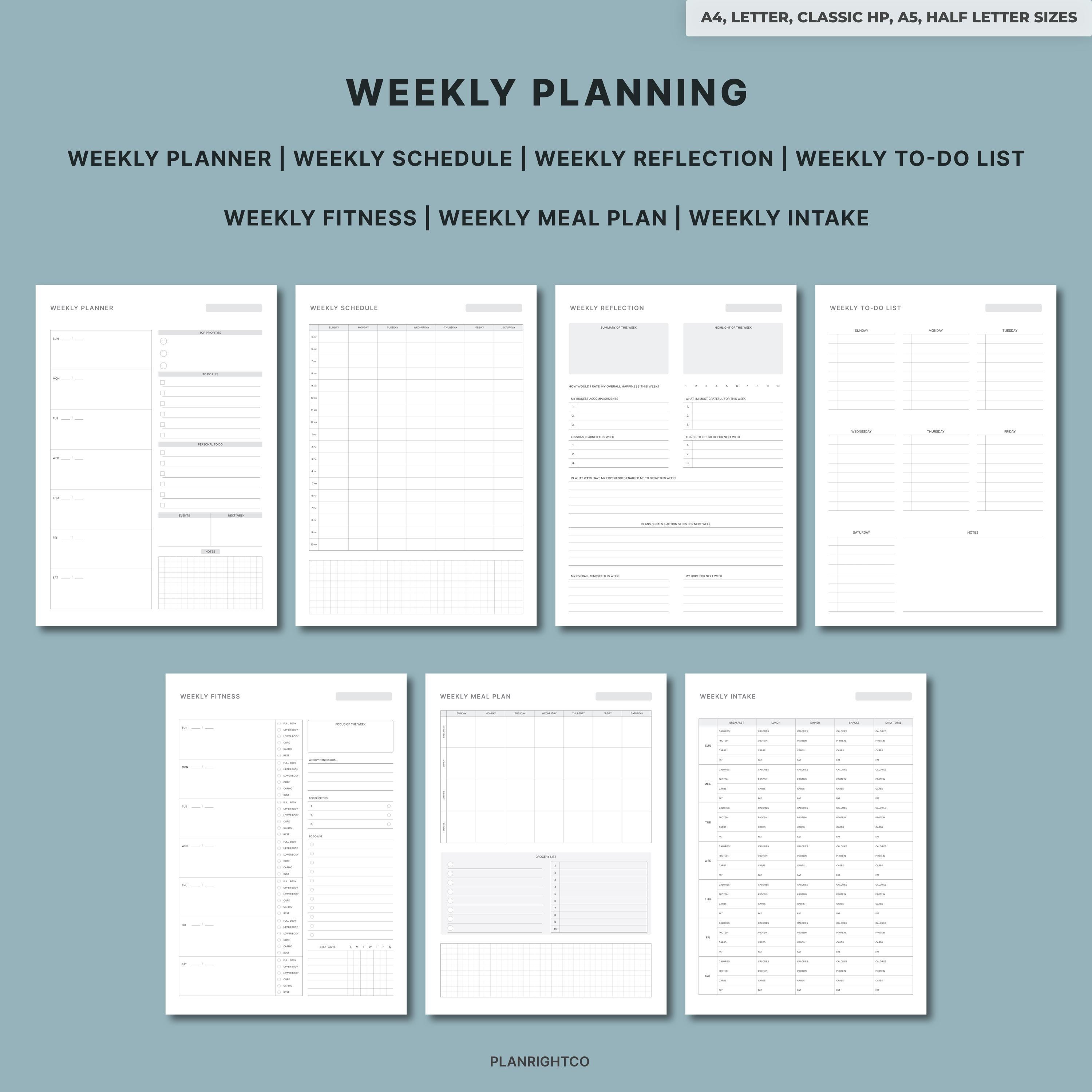 Personal Growth Planner Printable | Self Improvement Journal | Goal ...