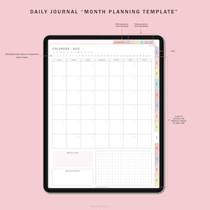 Digital Daily Journal Template for Goodnotes, Minimalist Gratitude ...